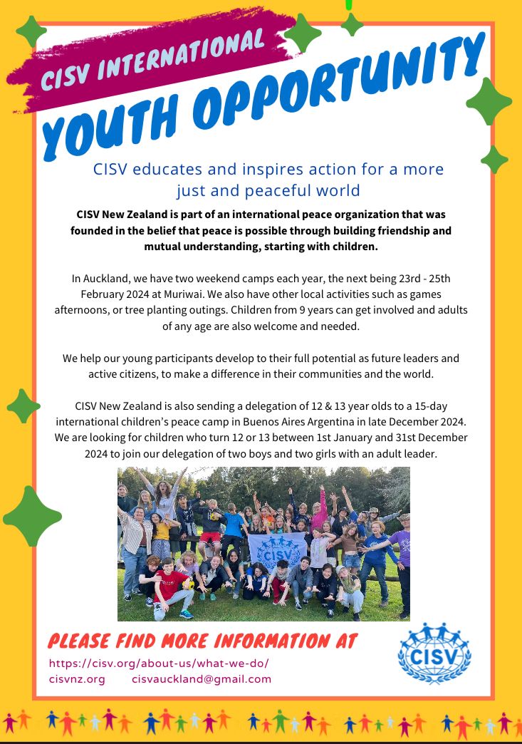 CISV New Zealand – CISV educates and inspires action for a more just ...